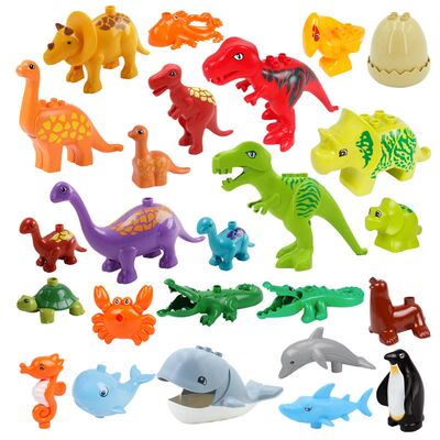 Big Size Building Blocks Accessories Shark Penguin Whale Din