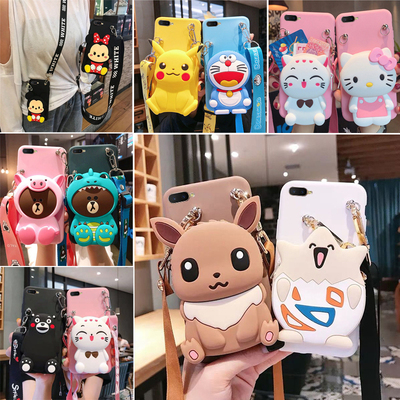 零钱包oppor15x手机壳保护套oppoK1全包手机套防摔卡通女款网红潮