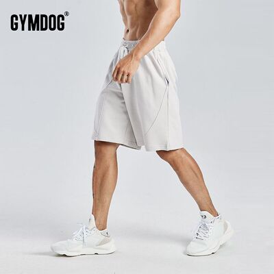 GYMDOG男运动休闲五分裤拼接简约