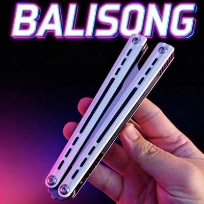 HR H01M蝴蝶刀 冠绝天balisong铝柄一体式花式 未开刃