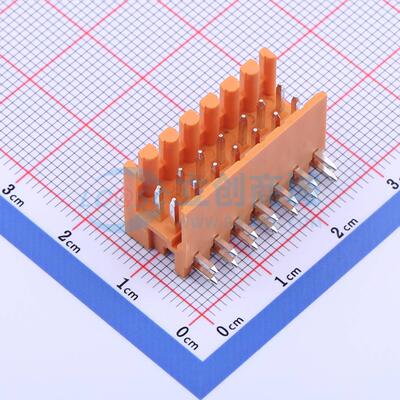 插拔式接线端子 KF2EDGER-3.5-2*7P 弯插,P=3.5mm 板端/插座-开口