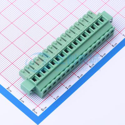 插拔式接线端子 DB2EKAM-3.81-16P-GN-S P=3.81mm 1x16P 原装正品