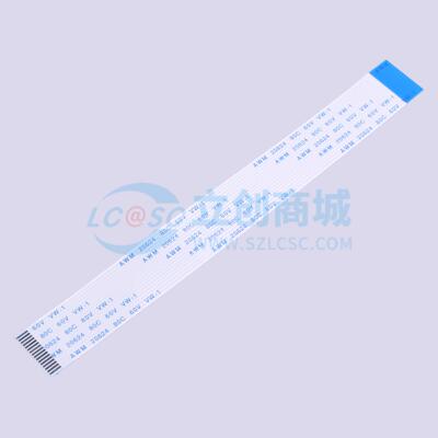 FFC连接线 JS10B-16P-150-4-8 P=1mm 16P 0.3mm 反向
