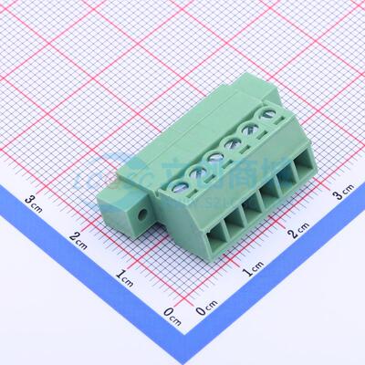 插拔式接线端子 DB2EKRP-3.81-6P-GN-S P=3.81mm 插头 1x6P 原装
