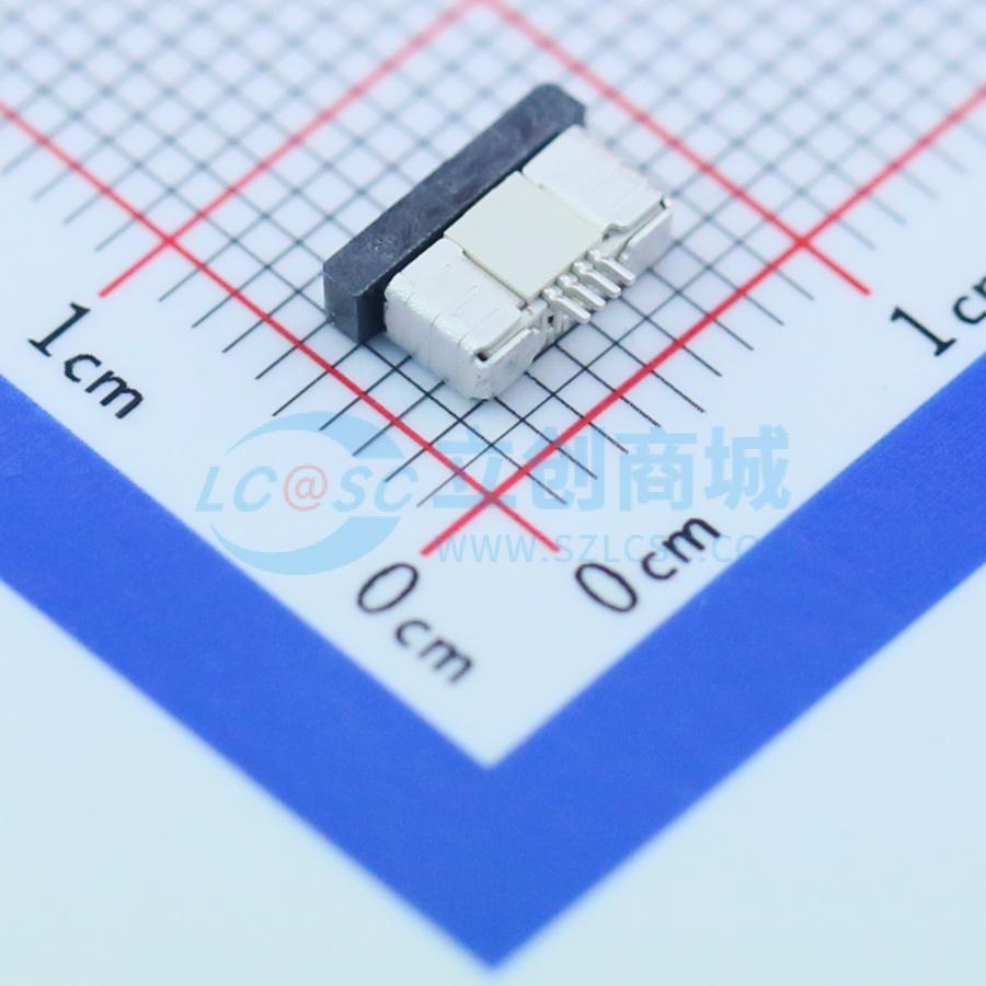 连接器 AFC07-S04ECC-00 SMD,P=0.5mm,卧贴 抽屉式 4P 上接