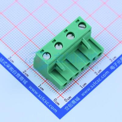插拔式接线端子 1767025 P=7.62mm 插头 1x4P 电子元器件配单