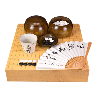 御圣围棋盘日本进口香榧木独木棋盘86mm熊须碁磐店9653/9654/9655