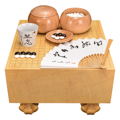 熊须围棋套装香榧木棋墩柾目一枚板172mm厚套装XX28172日本进口