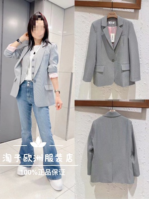 特价意大利品牌dalla a正品千鸟格图案西装外套上衣春夏女现货