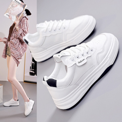 2026秋季增高鞋新款厚底韩版ins女学生小白运动板鞋休闲HX-H6518