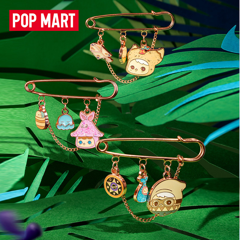 POPMART泡泡玛特 PUCKY精灵们在做什么系列徽章潮流新品随身挂件_虎窝淘