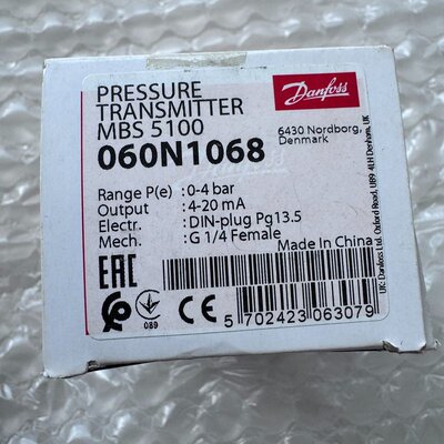 议价danfoos丹佛斯压力变送器MBS 5100型号06可维修