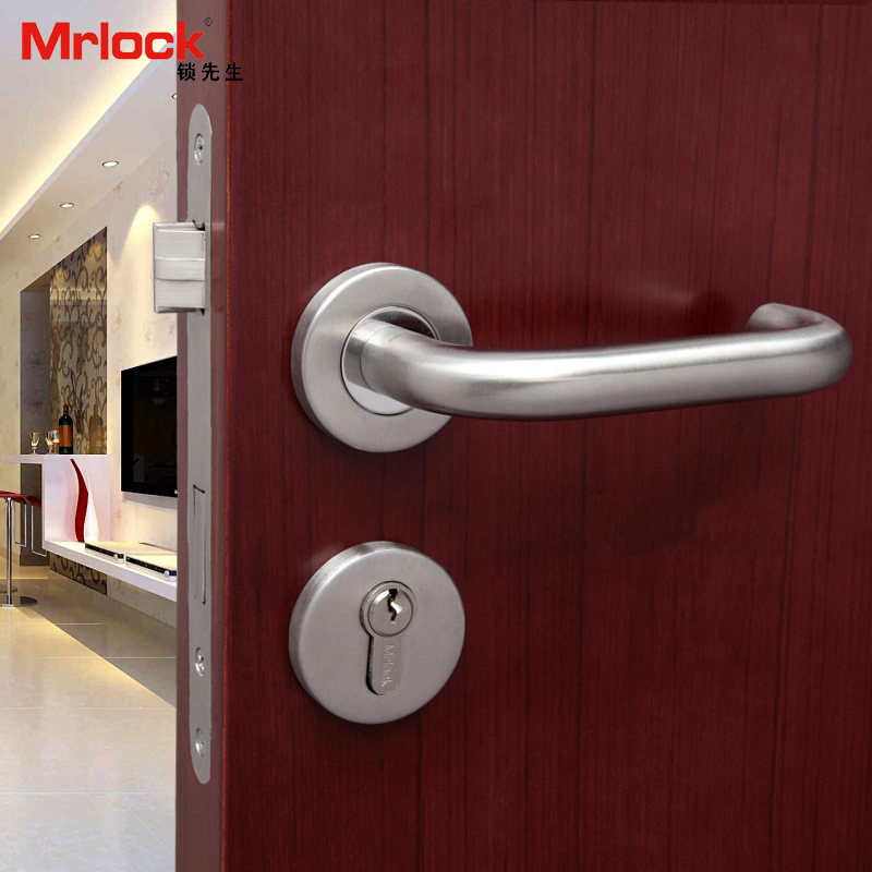 Mrlock锁先生 304不锈钢门锁室内卧室房门锁学校医院门锁分体锁具_虎窝淘