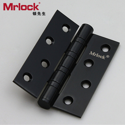 Mrlock 黑色不锈钢合页4寸轴承房门静音合页木门合页【单片】