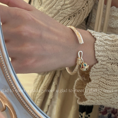 新中式国风足银9999铃铛手镯女