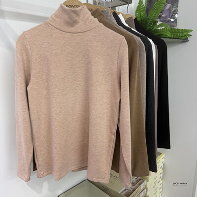 庄泰7125女士高领中厚打底衫