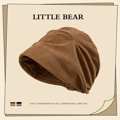 褶皱剪裁冷帽日系堆感包头帽子