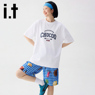 it:CHOCOOLATE索罗娜凉感短袖女2026新款夏季情侣半袖上衣体恤男