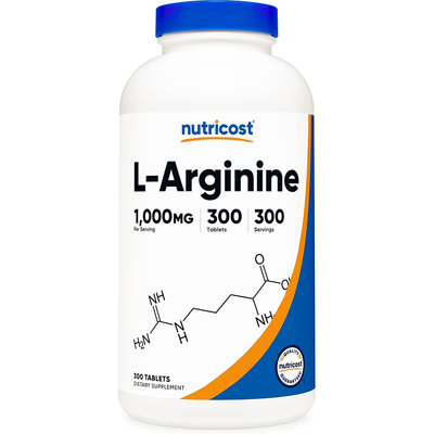 美国直邮Nutricost L-Arginine L-精氨酸片氨基酸1000mg 300片