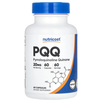 现货美国Nutricost PQQ 吡咯喹啉醌20mg 线粒体功能保健胶囊60粒