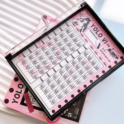 YOLO VI 摇一夏韩一点小山茶蝶系假睫毛分段式四簇眼睫毛自然仿真