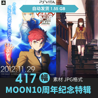 TYPE-MOON fate10周年纪念画集设定人物CG原插画游戏动漫线稿素材