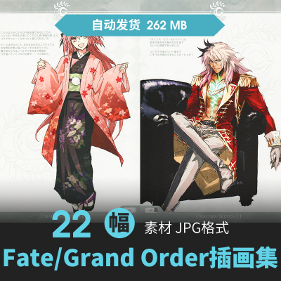 画师近卫乙嗣Fate Grand Order插画集人物场景CG原画游戏动漫素材