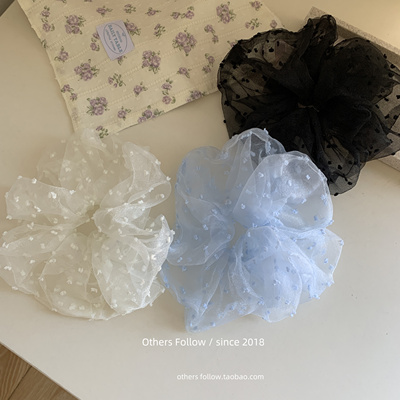 韩国同款蓬蓬纱甜美少女感发圈