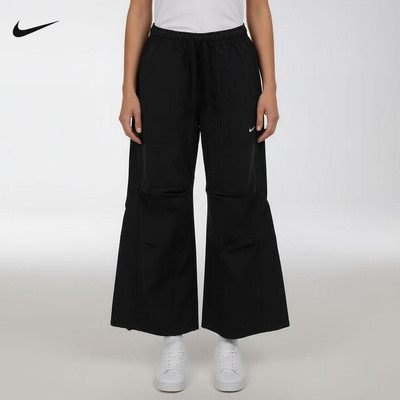 Nike耐克女裤2026夏新款运动裤宽松高腰阔腿裤梭织长裤IR1639-010