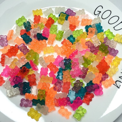 L28约1.8CM夜光小熊贴片150克约168个diy手工材料配件满30包邮