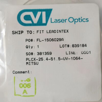 议价CVI反射镜片PLCX-254-515-UV-1064-可维修