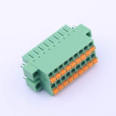 KF2EDGKNHM-3.5-2*9P 插拔式接线端子 螺丝固定 2x9P 3.5mm 排数: