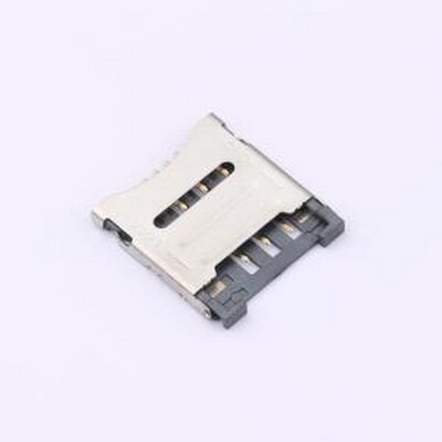MICRO-SIM-0006-H15-P SIM卡连接器 翻盖式 MicroSIM卡 卡座 SMD
