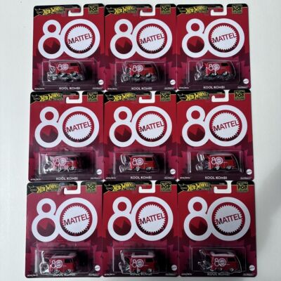 风火轮JBL68/HXD63流行文化铁底胶胎合金车80周年大众面包车玩具