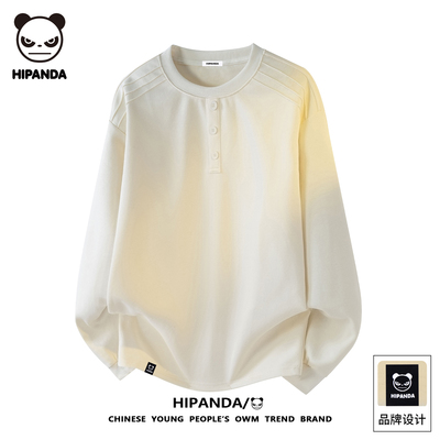 HiPanda亨利领宽松中性卫衣女秋