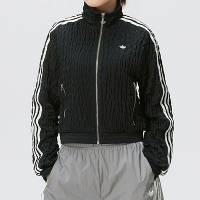Adidas阿迪达斯女装夹克外套26春新款休闲跑步运动服KS2870