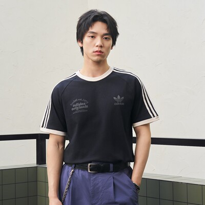 Adidas阿迪达斯正品GRF TEE 男子印花运动修身短袖T恤IS1413