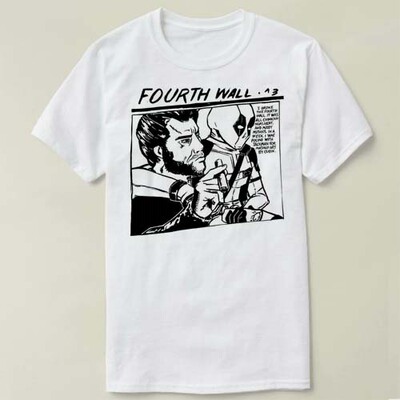 Deadpool死侍Marvel漫威Tee Shirt 定制T恤男女Fourth Wall