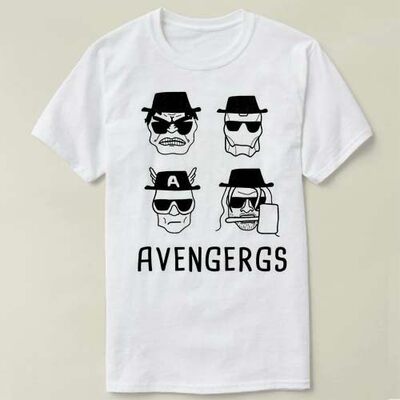 Breaking Bad Heisenberg 绝命毒师Avengergs复仇者联盟Shirt T恤