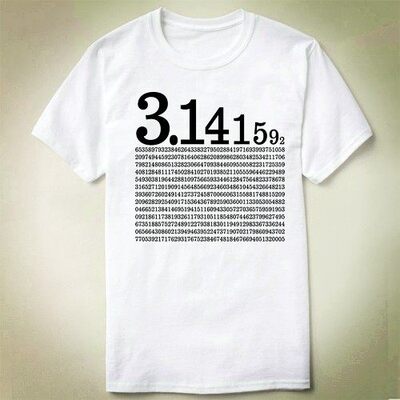 mathematics math maths数学 π 圆周率 3.14 pi Tee T-Shirt T恤