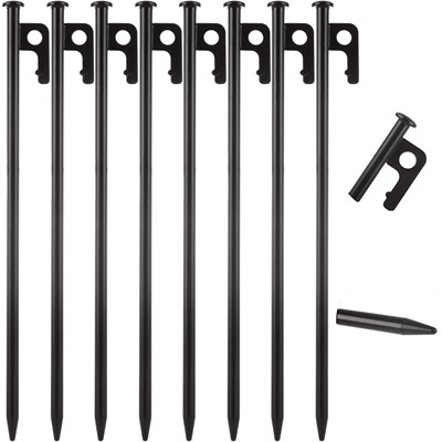 Tent Stakes Heavy Duty Forged Steel Camping Stakes for Groun