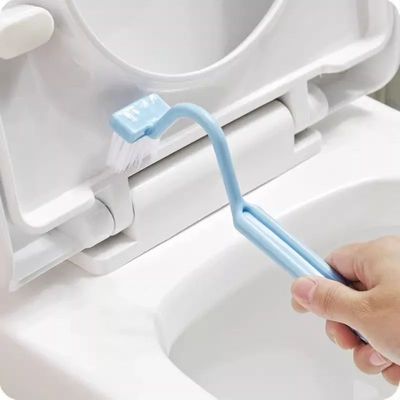 Toilet Brush S Shape Portable Toilet Cleaner Curved Edge Cor