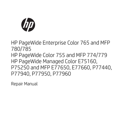 维修资料 惠普HP765/780/785/755/774/779/E75160/P77440服务手册