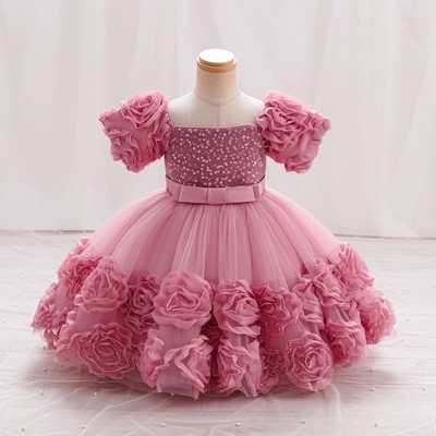 Summer Frozen Children Princess Baby Girls Performance Dress
