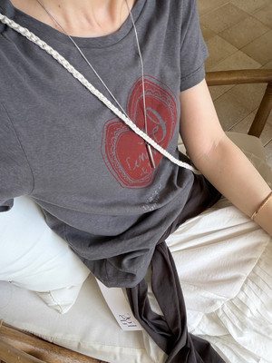 现货！FOCUSE正品～简约爱心印花短袖T恤百搭26夏季新款9940597