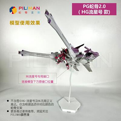 [PILIMAN]HG流星号/HG马甲E/HG毁灭高达蛇骨支架1比144大机体蛇骨