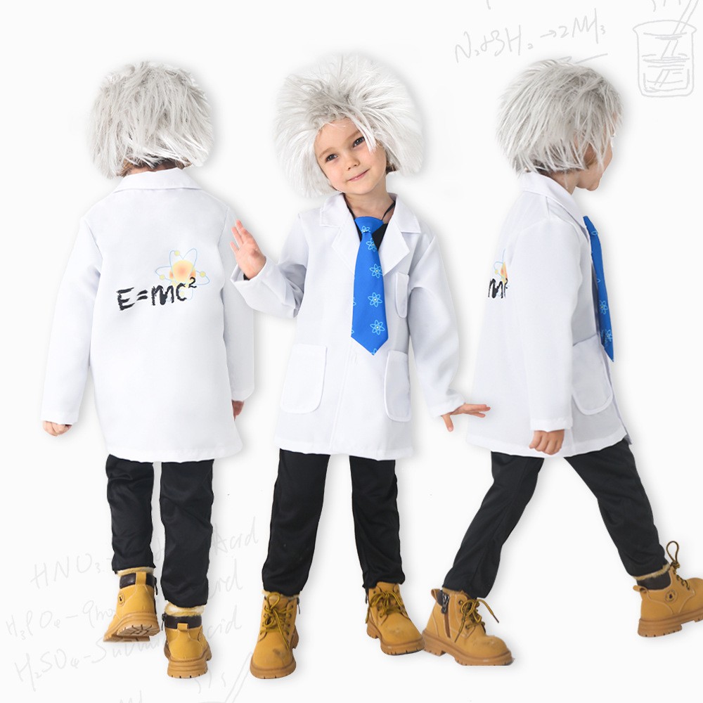 六一儿童物理学家科学家职业演出服 幼儿园小学生运动会表演服装