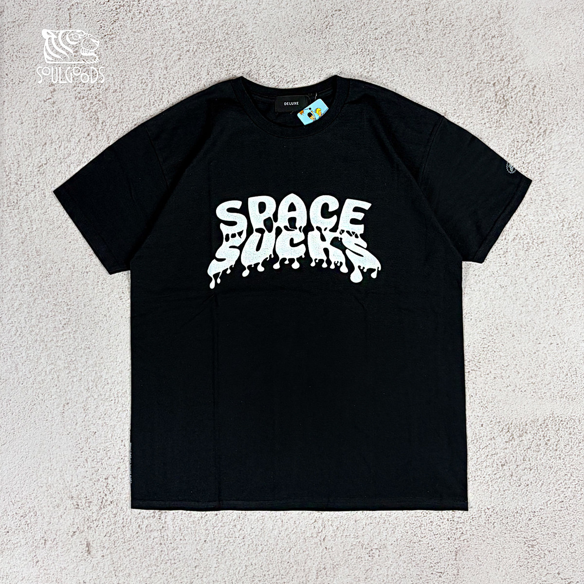 现货授权DELUXE x BB SPACE SUCK TEE 日产棉质印花短袖T恤26SS