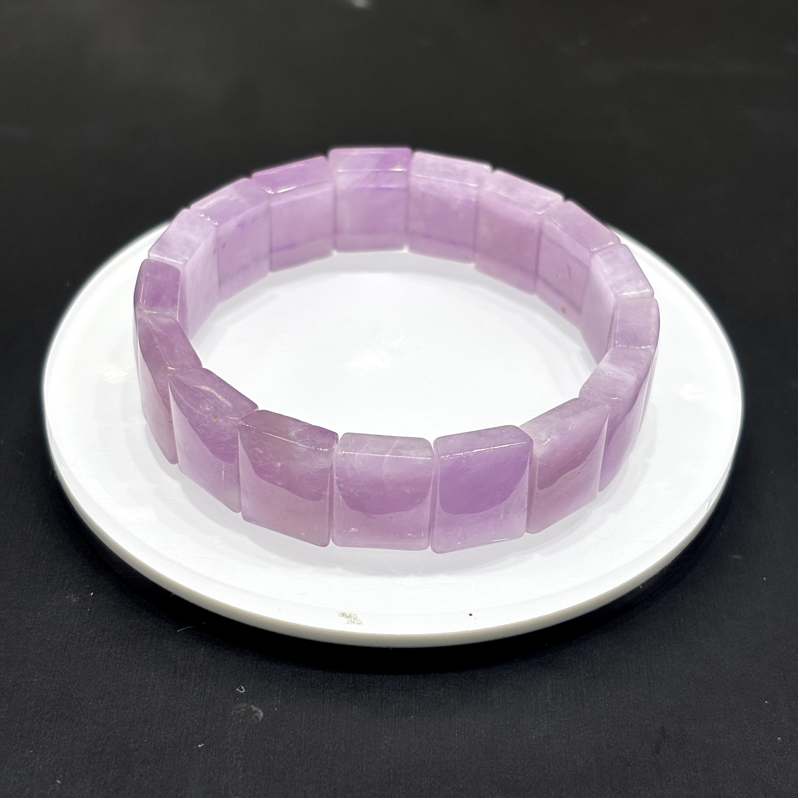 天然紫锂辉手牌手排外贸首饰手链可diy原创表带材料女生礼物