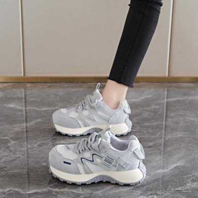 正品天下女鞋16822新款厚底百搭运动休闲鞋老爹鞋
